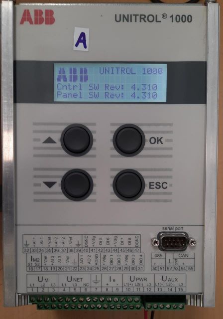 ABB UNITROL 1000 Z.V3 3BHE014557R0003 Brushless excitation system ...